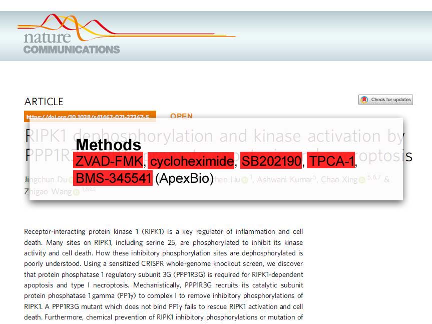 美国APExBIO中文官网 - SB202190 (FHPI)|P38 MAPK inhibitor|CAS# 152121-30-7