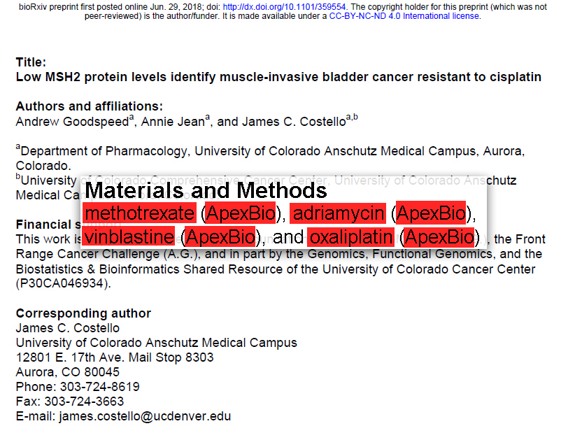 美国APExBIO中文官网 - Doxorubicin (Adriamycin) HCl