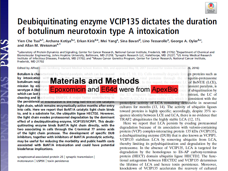美国APExBIO中文官网 - E 64d|Cysteine protease inhibitor|CAS# 88321-09-9