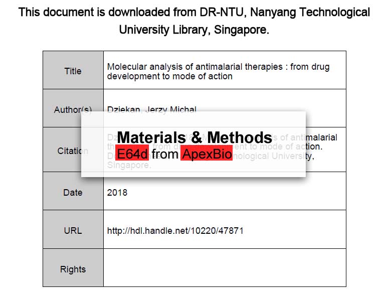 美国APExBIO中文官网 - E 64d