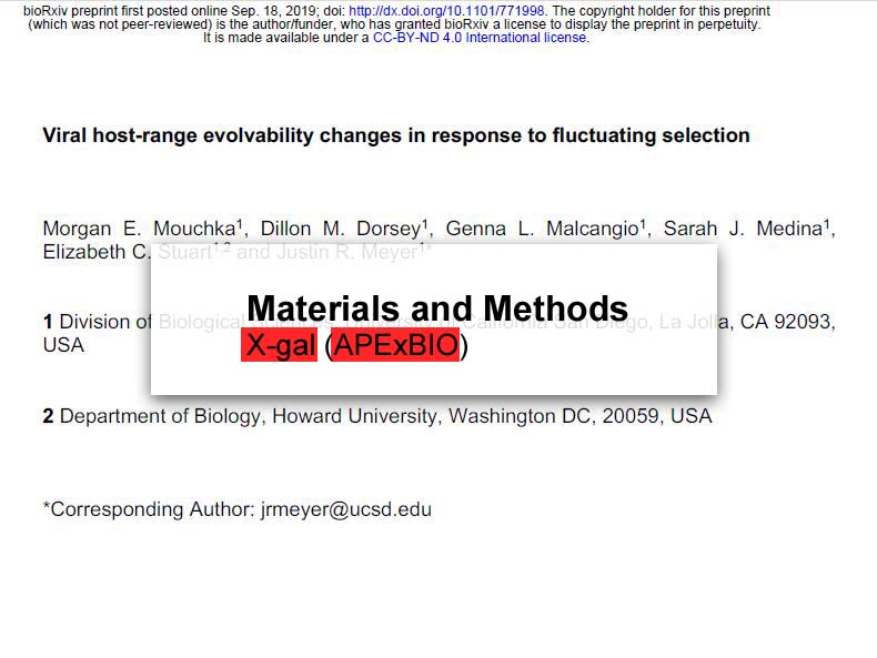 X-Gal – β-Galactosidase Chromogenic Substrate | APExBIO