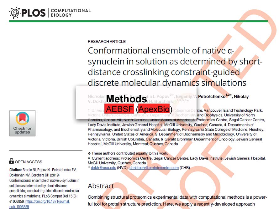 美国APExBIO中文官网 - AEBSF.HCl|Serine protease inhibitor|CAS# 30827-99-7