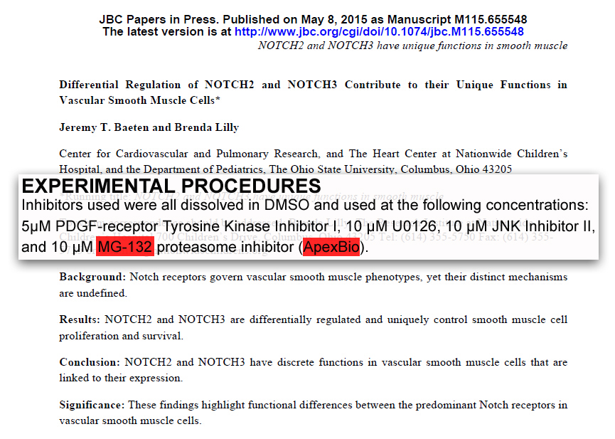 美国APExBIO中文官网 - MG-132|Proteasome inhibitor, Cell permeable, reversible ...