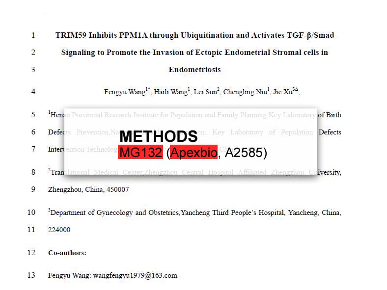 MG-132 – Proteasome Inhibitor, Cell-Permeable | APExBIO