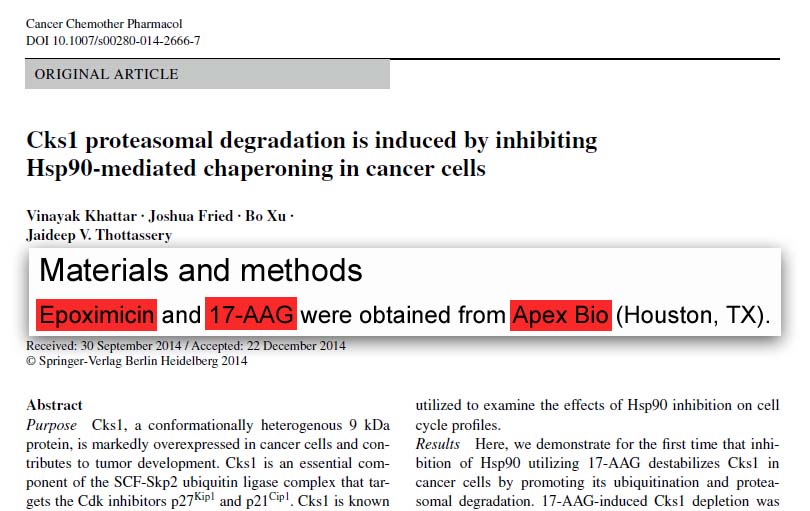 Epoxomicin – Proteasome Inhibitor | APExBIO