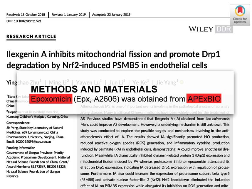 美国APExBIO中文官网 - Epoxomicin|Proteasome inhibitor|CAS# 134381-21-8