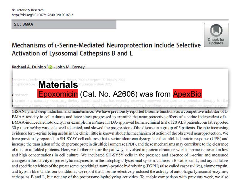 美国APExBIO中文官网 - Epoxomicin|Proteasome inhibitor|CAS# 134381-21-8