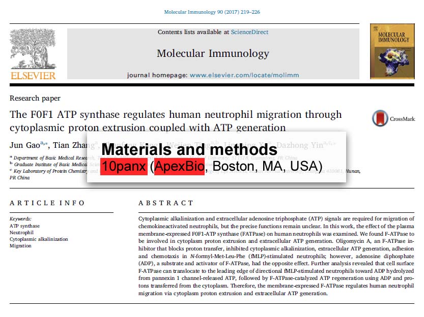 美国APExBIO中文官网 - 10Panx|Panx-1 mimetic inhibitor|CAS# 955091-53-9