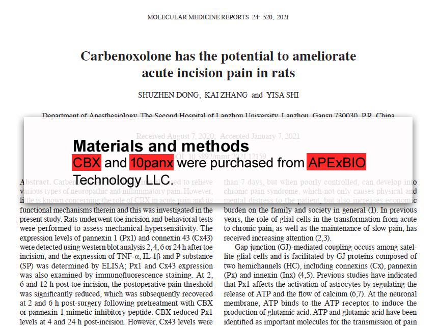 10Panx - Panx-1 Mimetic Inhibitor for Research | APExBIO