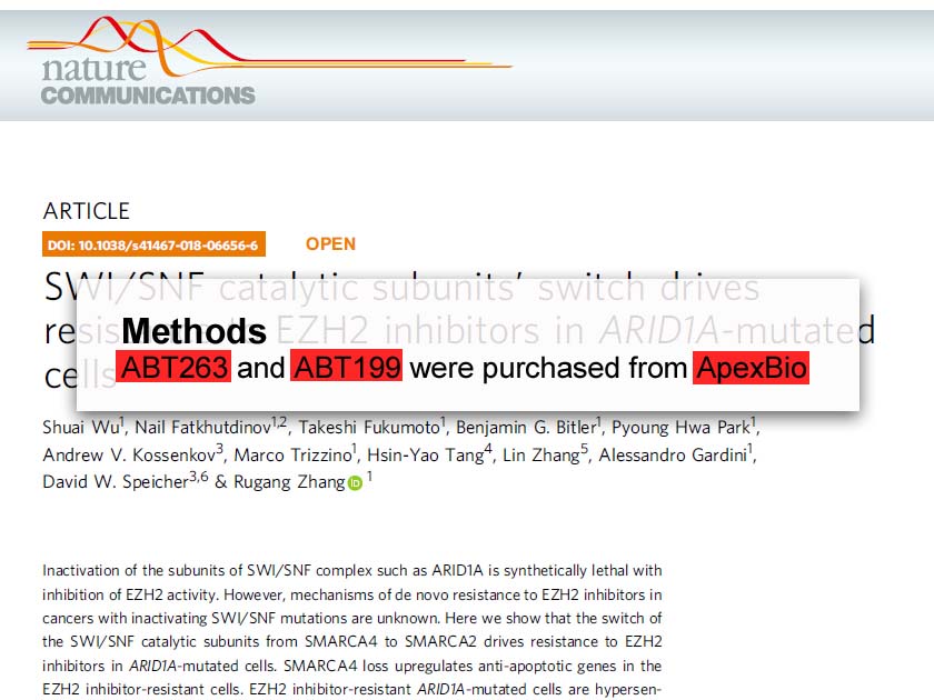 ABT-263 (Navitoclax) – Bcl-2 Inhibitor | APExBIO