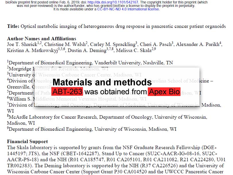 ABT-263 (Navitoclax) – Bcl-2 Inhibitor | APExBIO