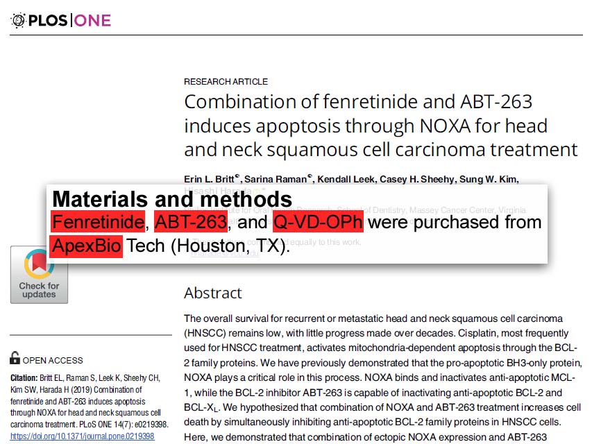 ABT-263 (Navitoclax) – Bcl-2 Inhibitor | APExBIO