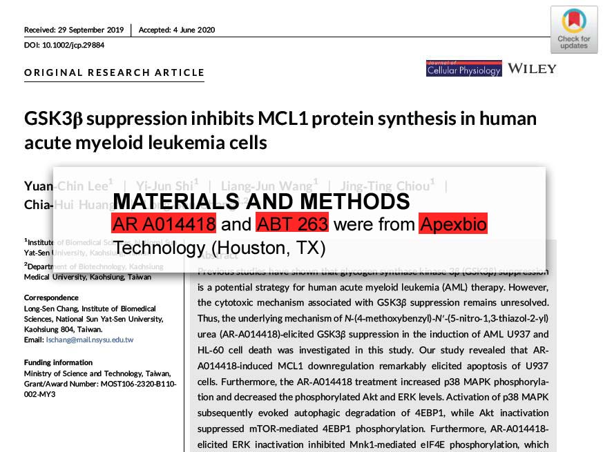 ABT-263 (Navitoclax) – Bcl-2 Inhibitor | APExBIO