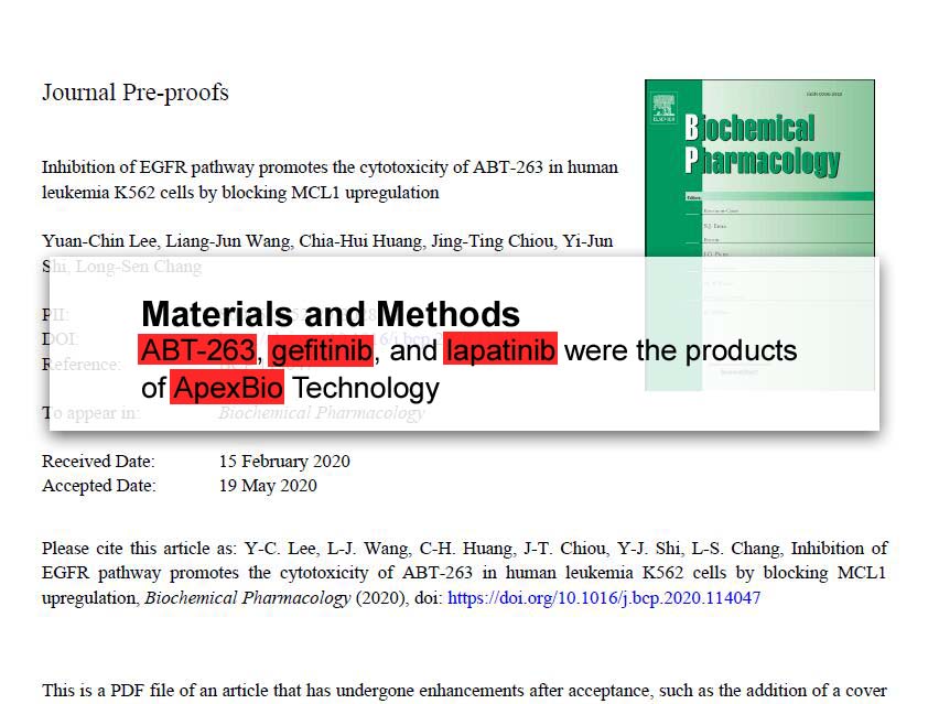 ABT-263 (Navitoclax) – Bcl-2 Inhibitor | APExBIO