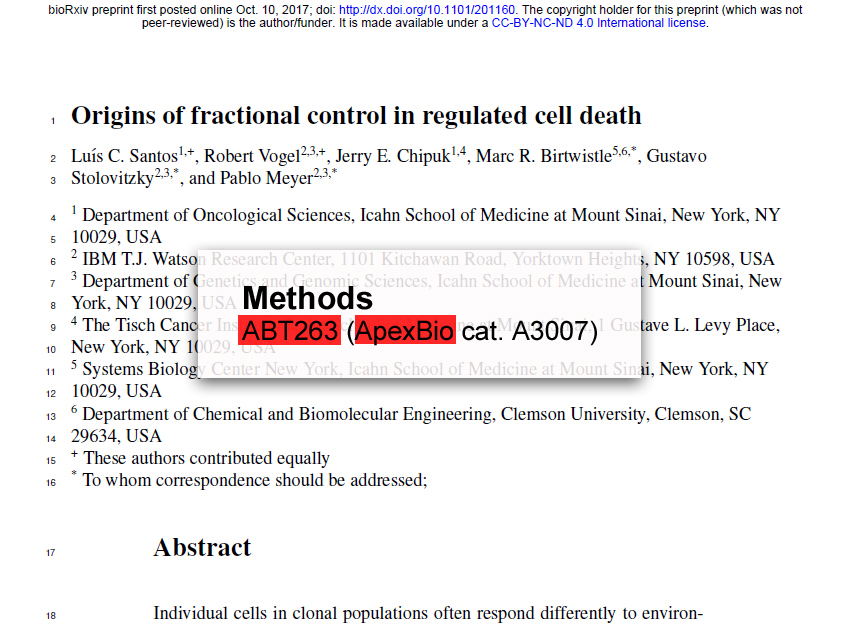 ABT-263 (Navitoclax) – Bcl-2 Inhibitor | APExBIO