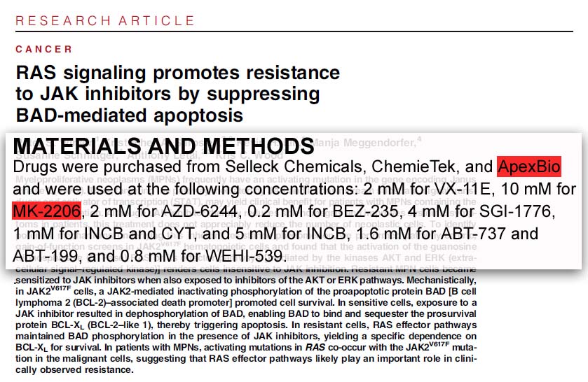 MK-2206 Dihydrochloride – AKT Inhibitor | APExBIO
