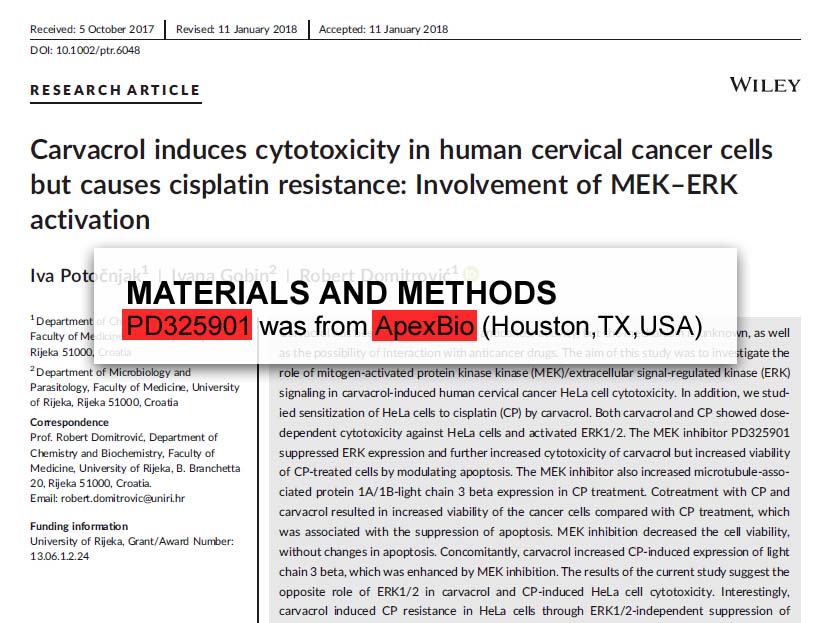 美国APExBIO中文官网 - PD0325901