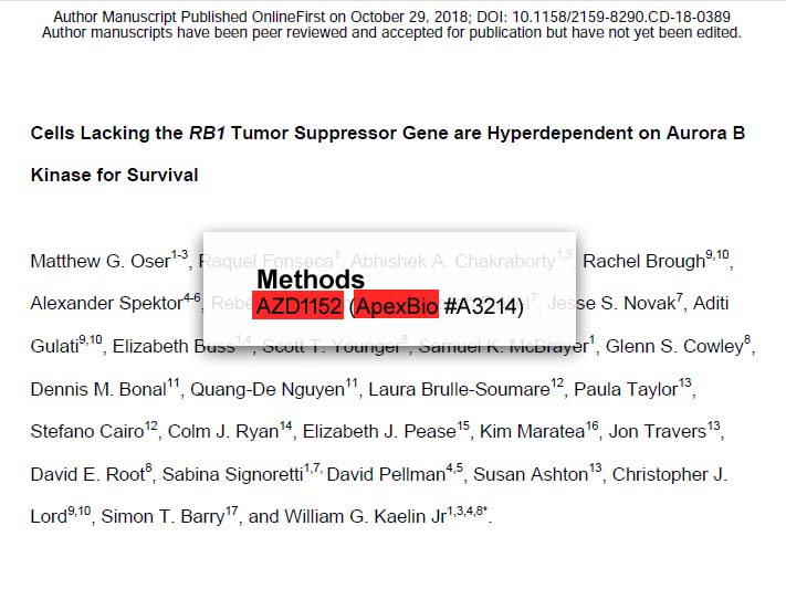 AZD1152 – Aurora B Kinase Inhibitor | APExBIO