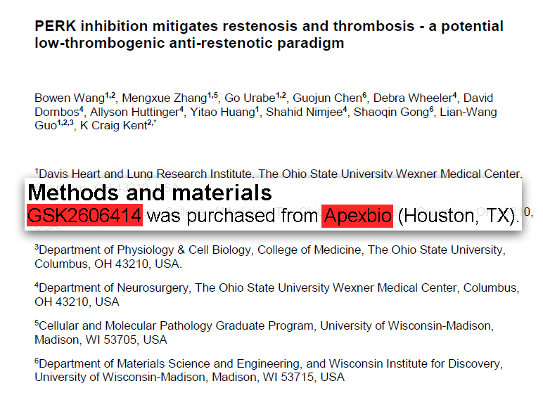 GSK2606414 - Potent Selective PERK Inhibitor | APExBIO