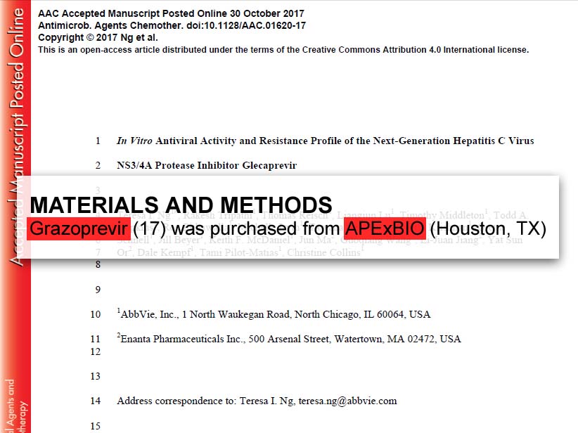 MK-5172 - Potent HCV NS3/4a Protease Inhibitor | APExBIO
