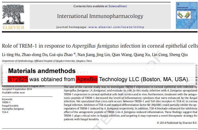 美国APExBIO中文官网 - ST 2825|Inhibitor of MyD88 dimerization|CAS# 894787-30-5