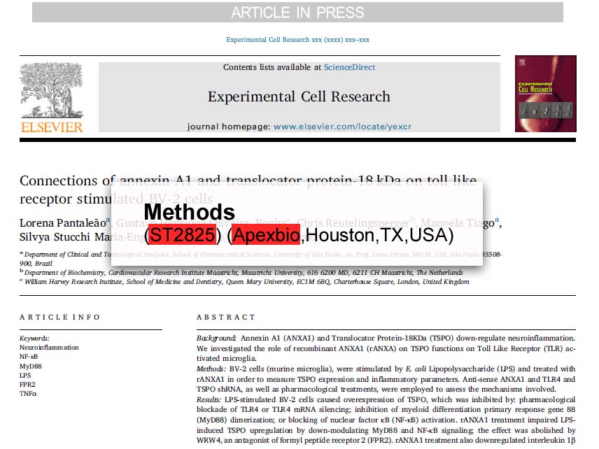 美国APExBIO中文官网 - ST 2825|Inhibitor of MyD88 dimerization|CAS# 894787-30-5