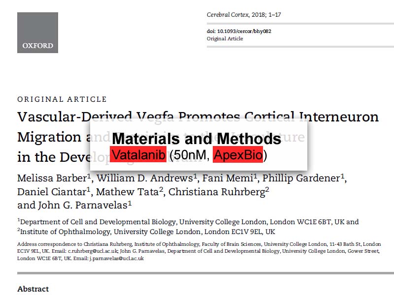 Vatalanib - VEGFR-1/2 Inhibitor for Angiogenesis Research | APExBIO