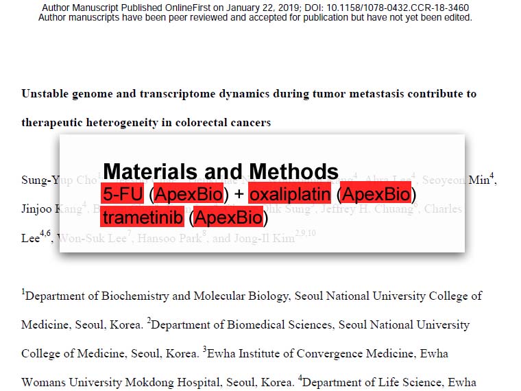 美国APExBIO中文官网 - Fluorouracil (Adrucil)|Antitumor agent;inhibitor of ...