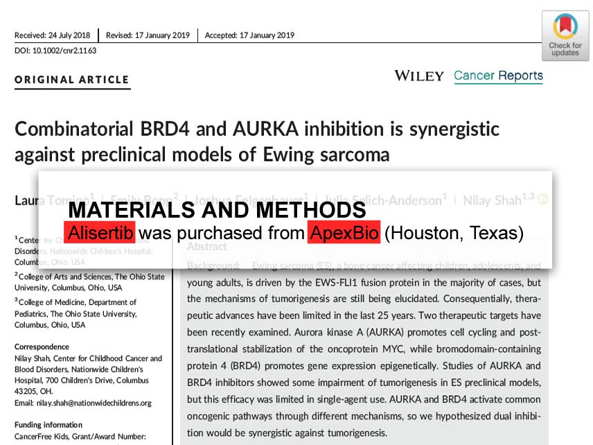 MLN8237 (Alisertib) – Aurora Kinase A Inhibitor | APExBIO