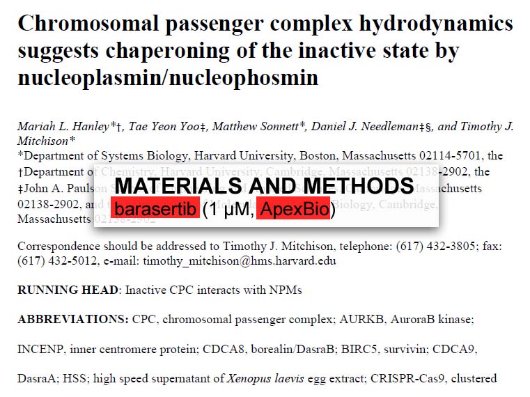 Barasertib (AZD1152-HQPA)|Aurora Kinase B inhibitor, Potent and ...