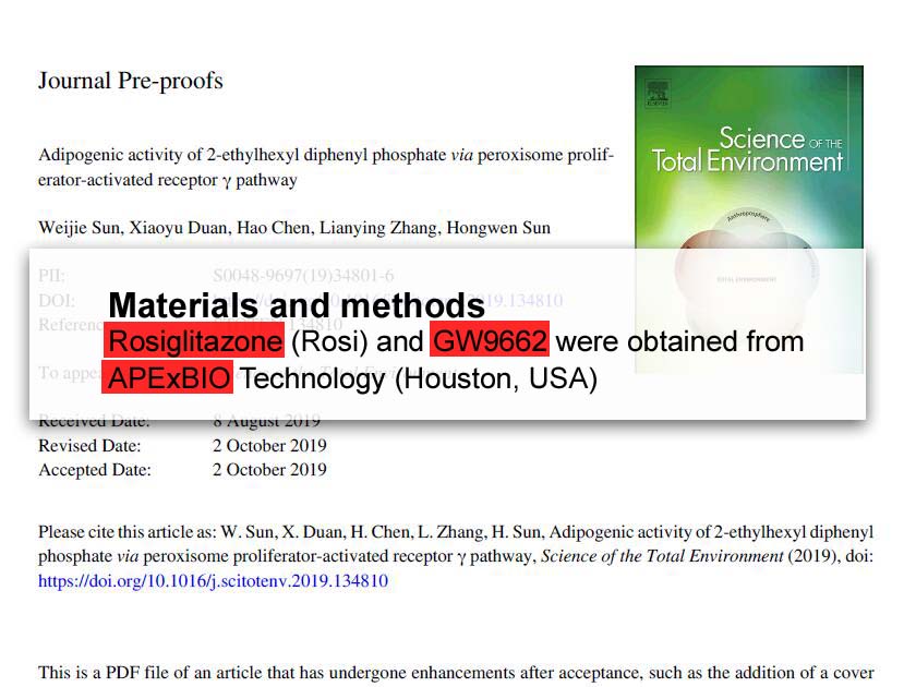 美国APExBIO中文官网 - GW9662