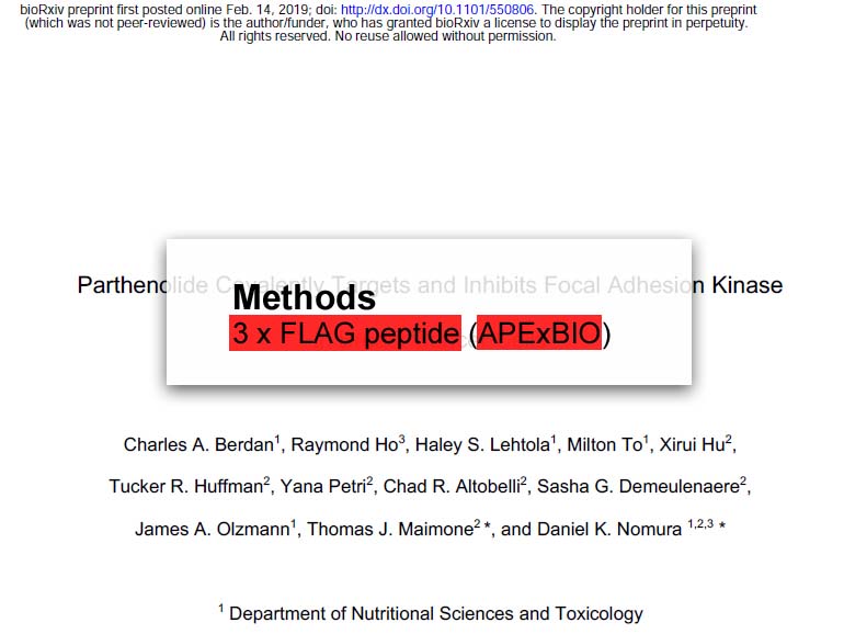 3X FLAG Peptide - Synthetic Peptide Tag for Protein Detection | APExBIO
