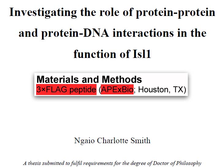 美国APExBIO中文官网 - 3X (DYKDDDDK) Peptide