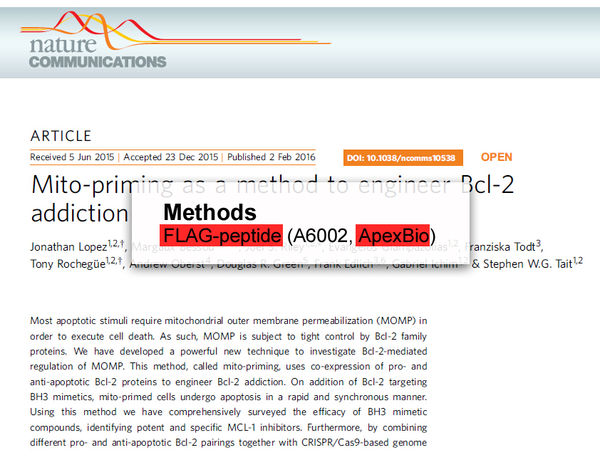 FLAG tag Peptide - Versatile Fusion Tag for Protein Research | APExBIO