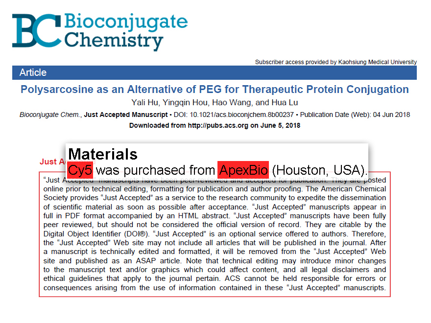 Cy5 NHS ester - Amine-Selective Fluorescent Labeling Dye | APExBIO