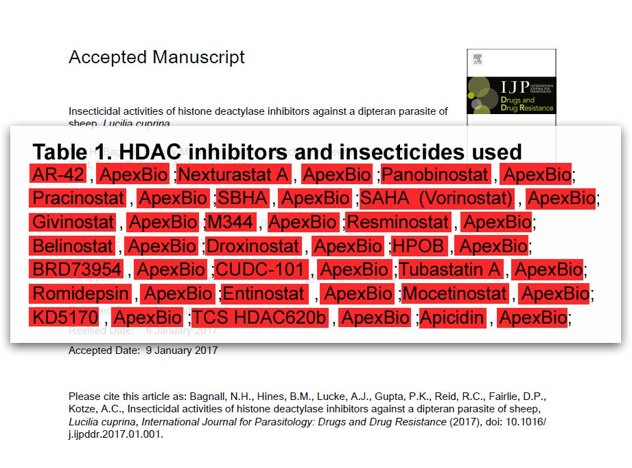 美国APExBIO中文官网 - Apicidin|Potent HDAC inhibitor|CAS# 183506-66-3