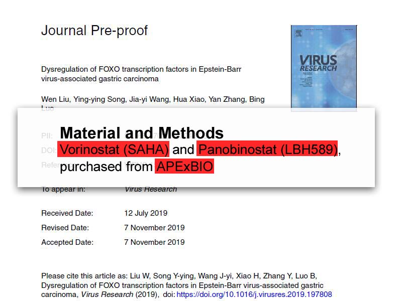 Panobinostat (LBH589) – HDAC Inhibitor | APExBIO