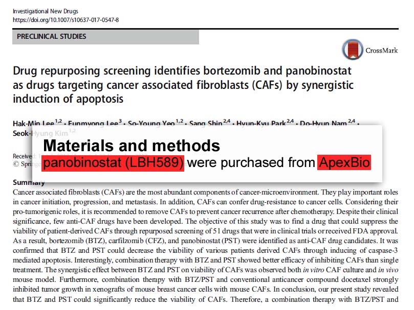 Panobinostat (LBH589) – HDAC Inhibitor | APExBIO