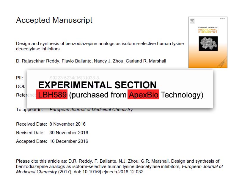 Panobinostat (LBH589) – HDAC Inhibitor | APExBIO
