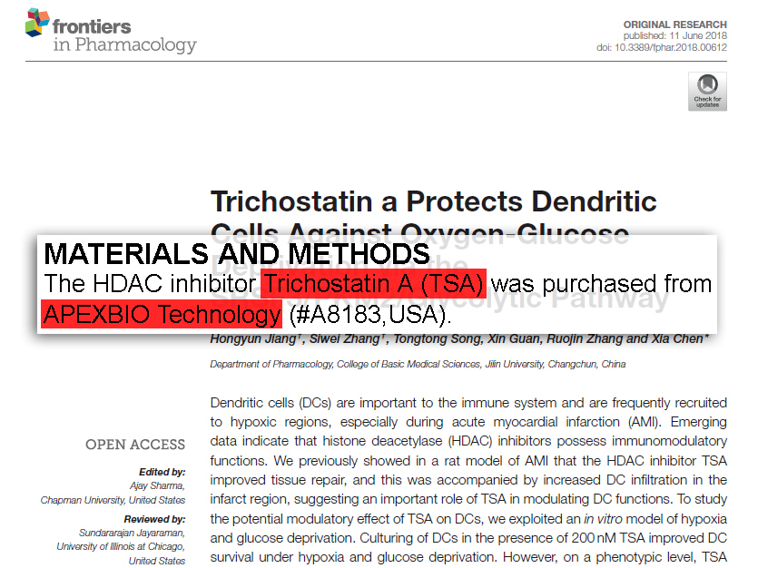 Trichostatin A (TSA) – HDAC Inhibitor | APExBIO
