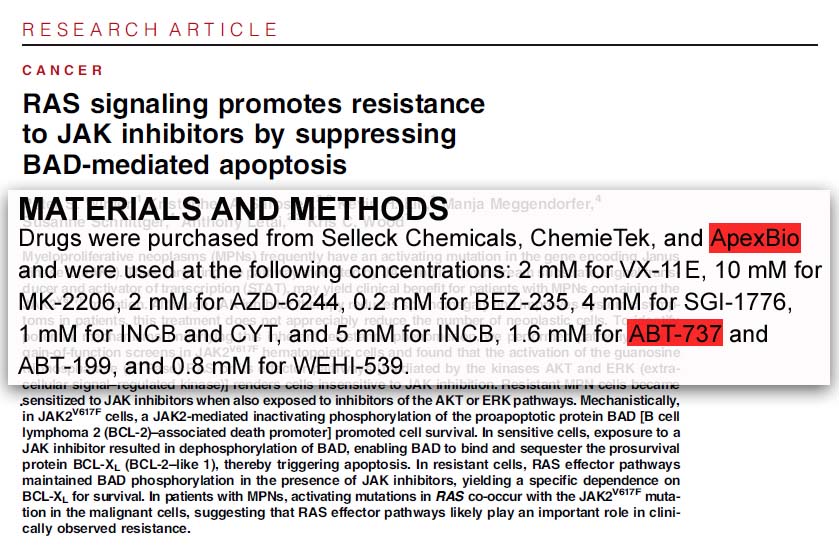 ABT-737 – Bcl-2 Family Inhibitor | APExBIO