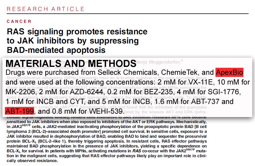 ABT-199 (Venetoclax) – BCL-2 Inhibitor | APExBIO