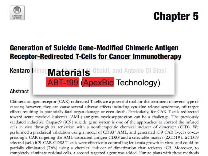 ABT-199 (Venetoclax) – BCL-2 Inhibitor | APExBIO