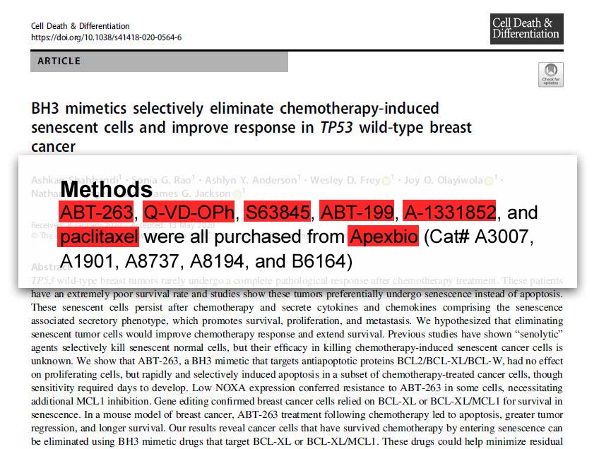 ABT-199 (Venetoclax) – BCL-2 Inhibitor | APExBIO