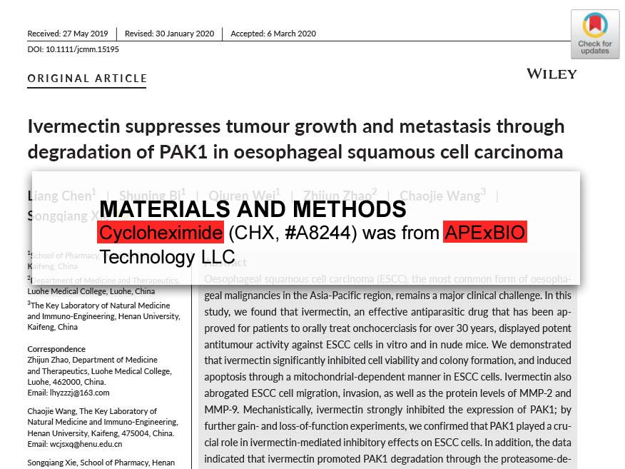 Cycloheximide – Protein Synthesis Inhibitor | APExBIO