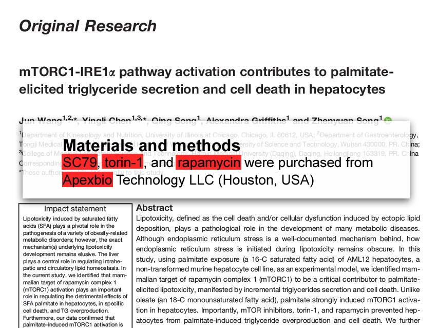 APExBIO - Torin 1|MTOR inhibitor,potent and selective|CAS# 1222998-36-8