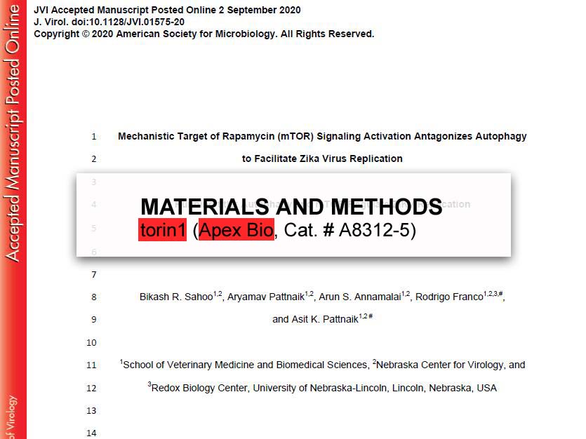 美国APExBIO中文官网 - Torin 1|MTOR inhibitor,potent and selective|CAS ...