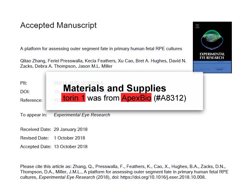 美国APExBIO中文官网 - Torin 1|MTOR inhibitor,potent and selective|CAS ...