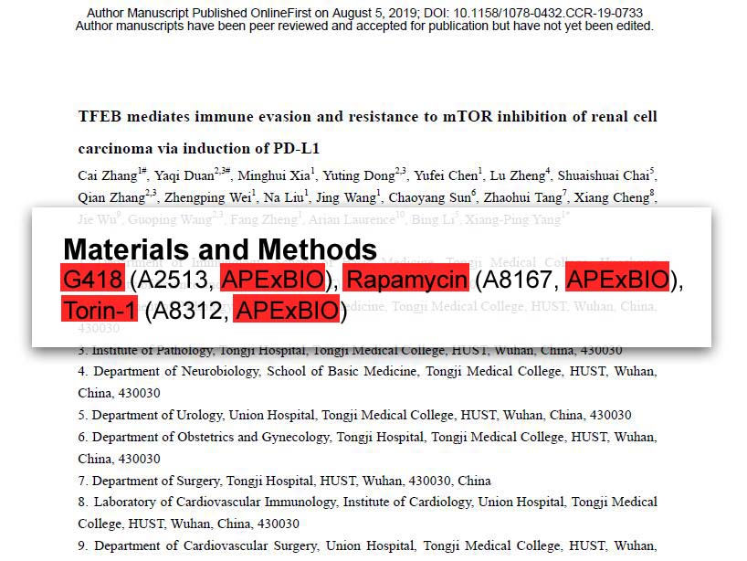 美国APExBIO中文官网 - Torin 1|MTOR inhibitor,potent and selective|CAS ...