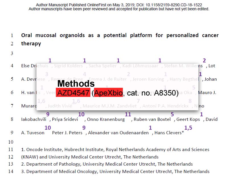 美国APExBIO中文官网 - AZD4547|FGFR inhibitor|CAS# 1035270-39-3